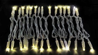 China 230V extendable PVC play light string, LED garland, indoor use, IP20, CE, RoHs, party light,transparent cable, 50L/5M supplier